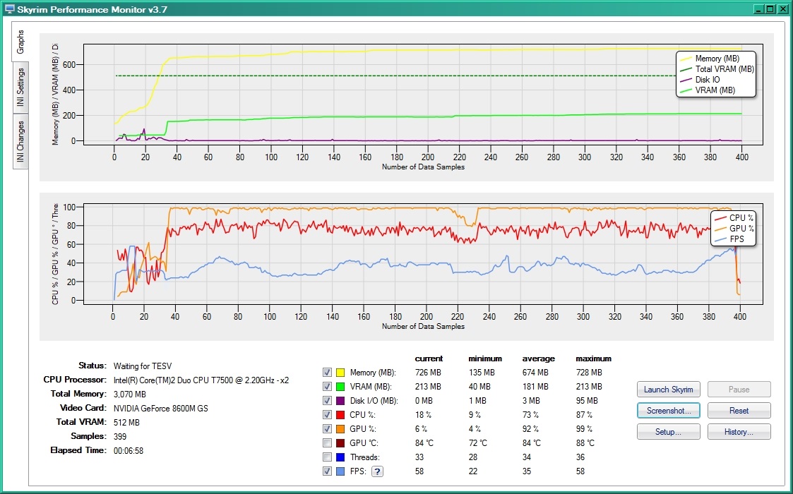 Skyrim Performance Monitor - Members Albums Category - AFK Mods