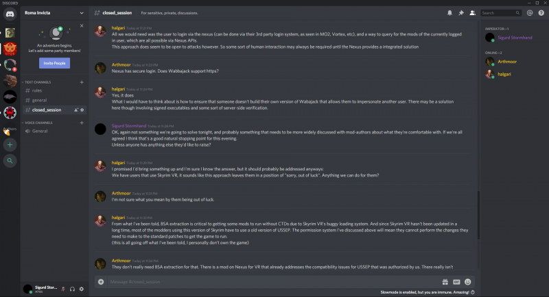 Arthmoor and halgari in conversation, moderated by Sigurd - General ...