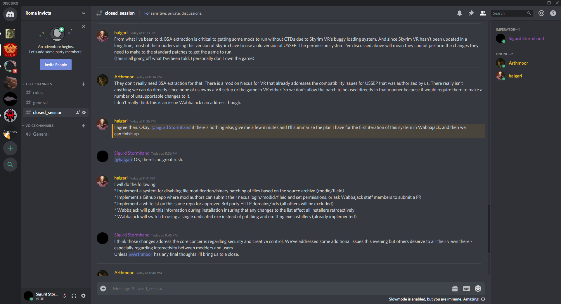 Arthmoor and halgari in conversation, moderated by Sigurd - General ...