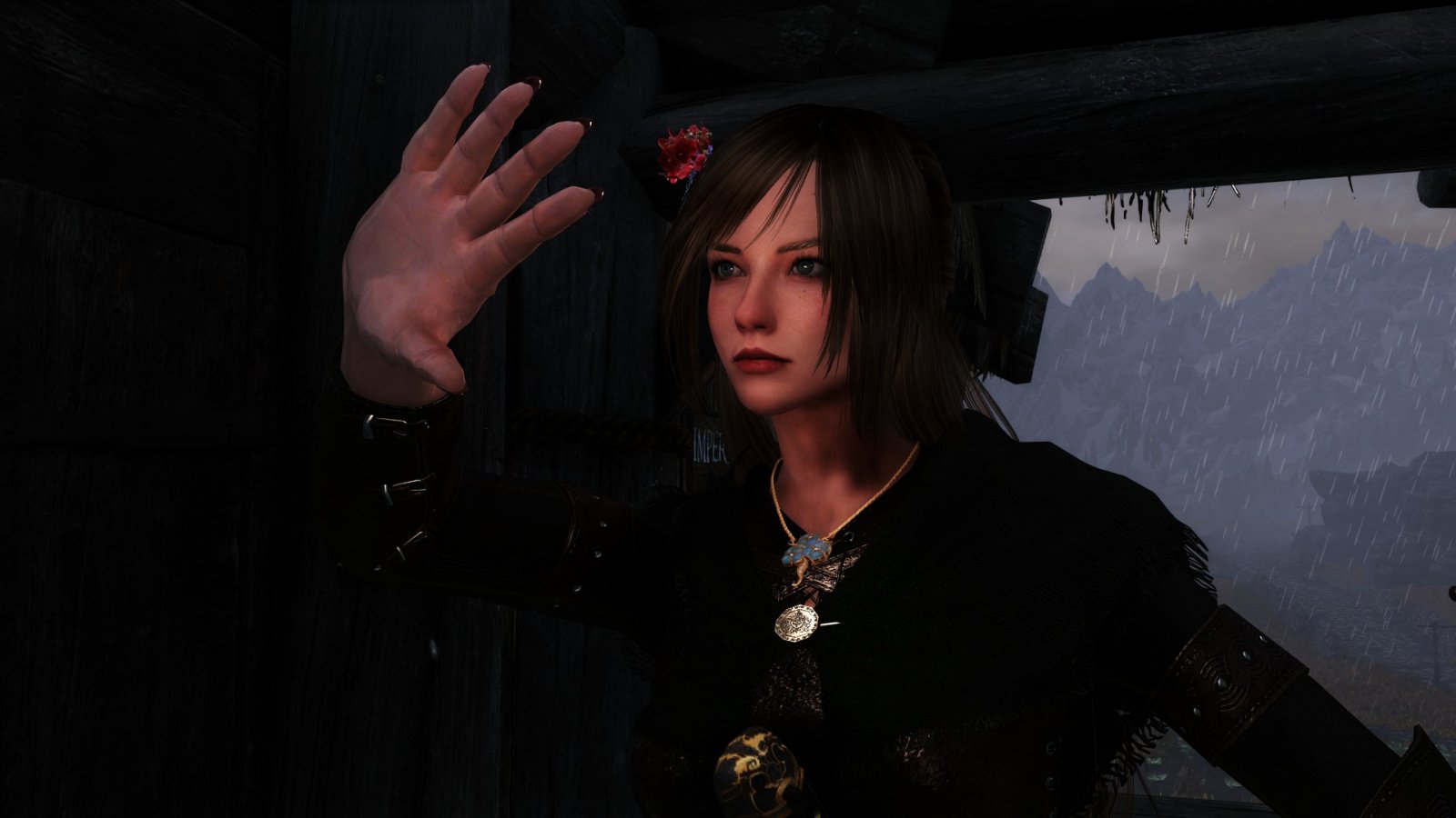 The weather may be wet, but her nails are dry - Skyrim - AFK Mods