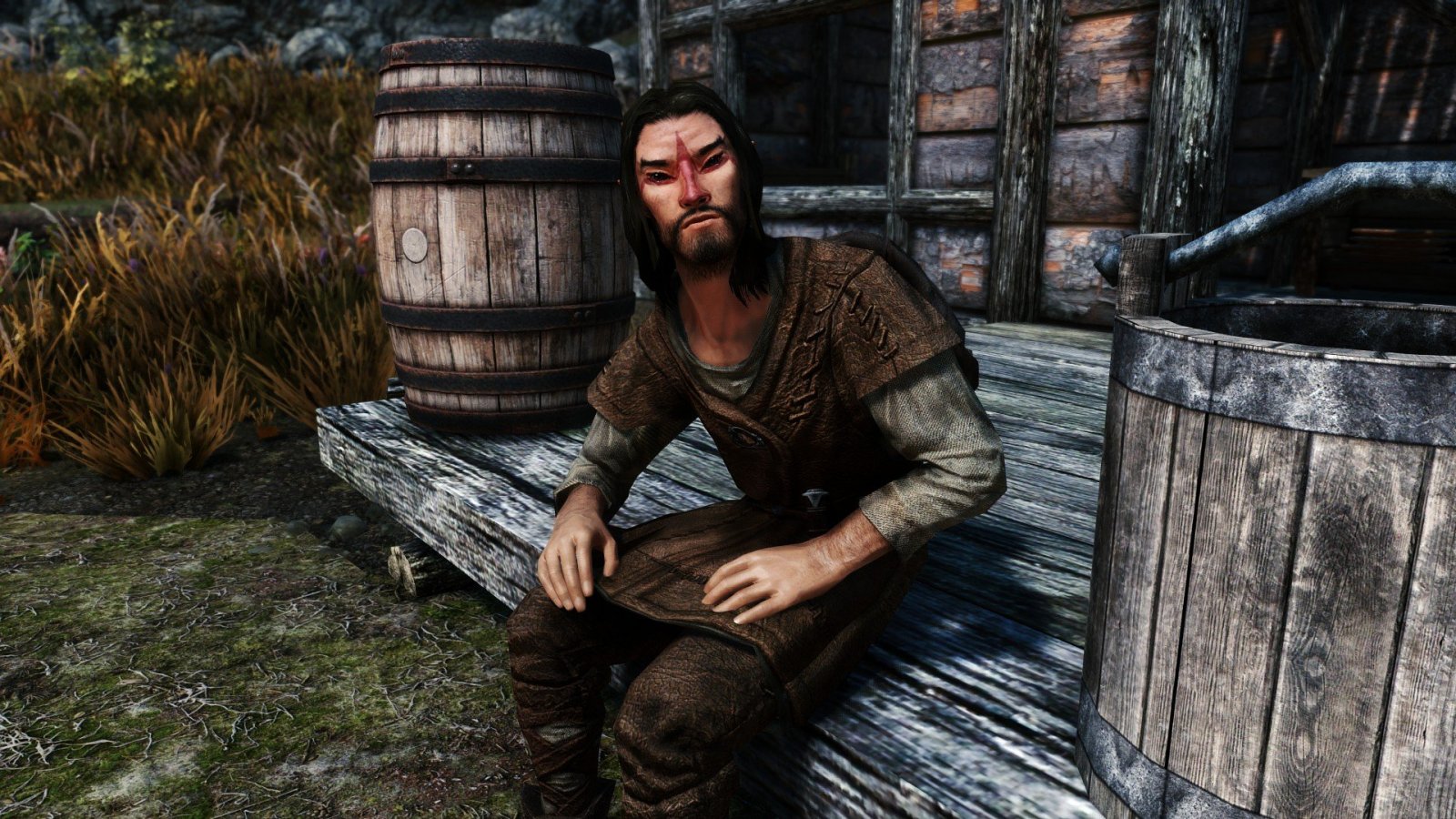 Just a lone fisherman, minding my own business - Skyrim - AFK Mods