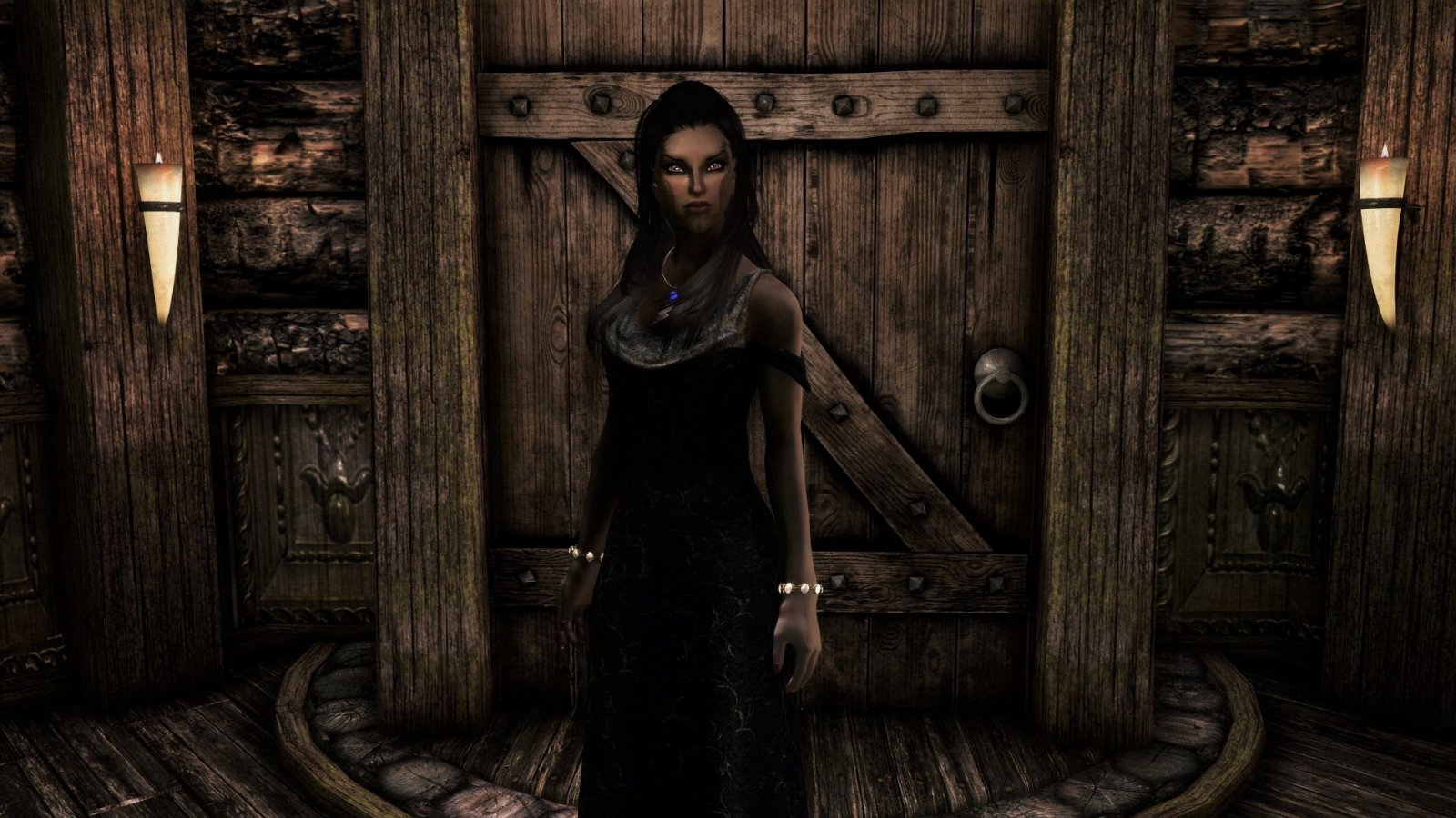 Jenassa, dark and mysterious as ever in a Midnight Elven Fairy gown ...