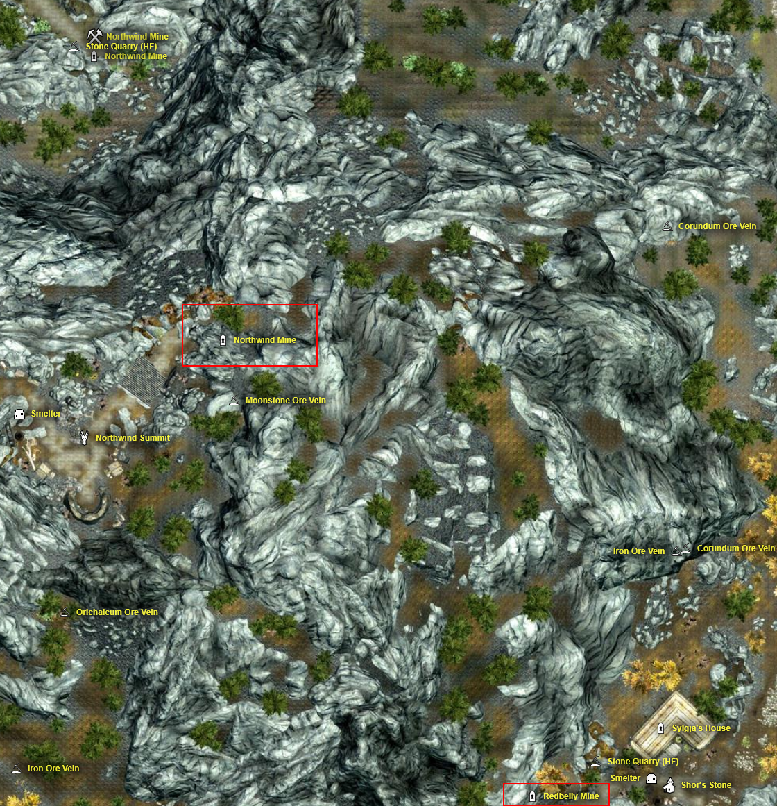 Gold Ore Veins Skyrim